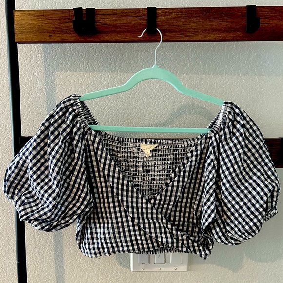 Tops | Gingham Crop Top | Poshmark